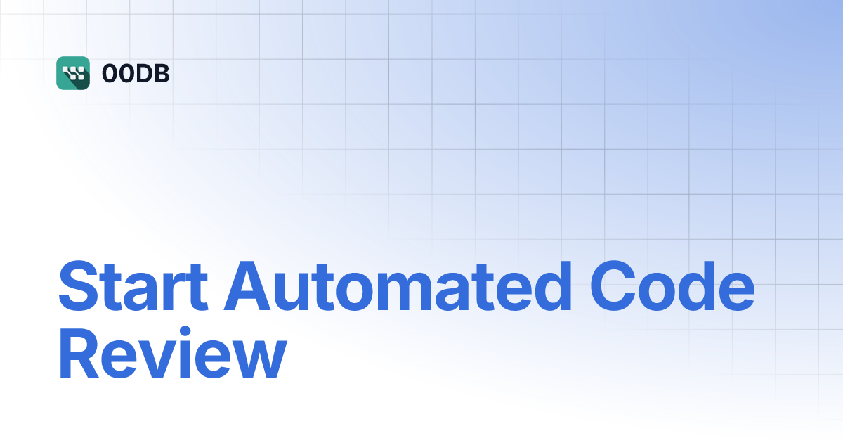 Start Automated Code Review | Tribal Knowledge